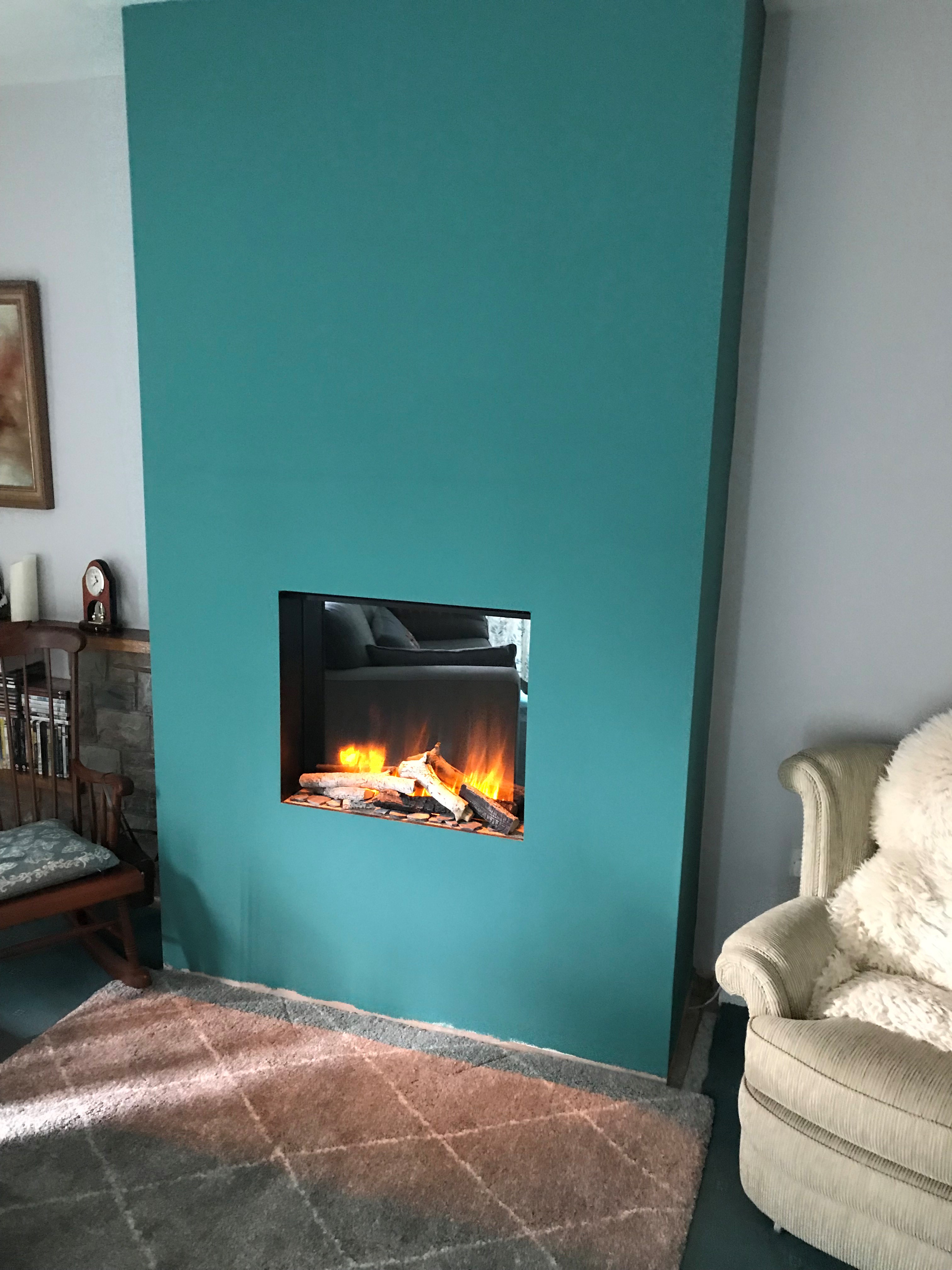 An Electric Fire Hole in the Wall Installation - Colwyn Fireplace ...